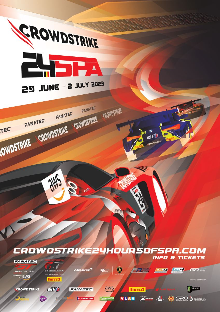 Un nouveau look pour l’affiche des CrowdStrike 24 Heures de Spa - Endurance Info